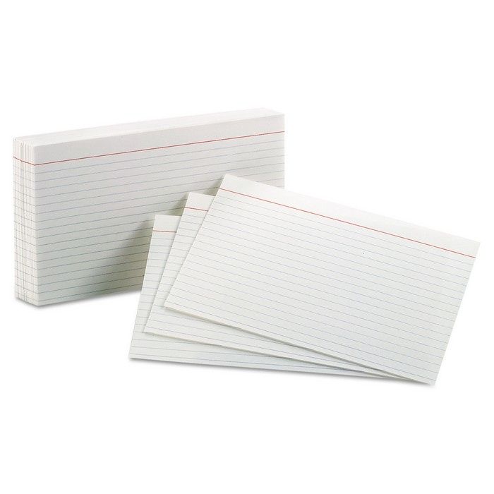 Oxford Index Cards