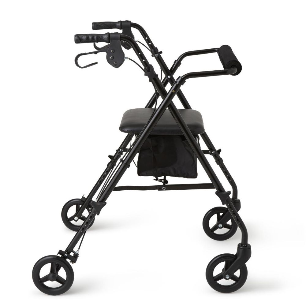 Medline Width Adjustable Rollators With 6 Inch Wheels