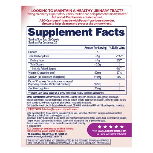 AZO Cranberry Urinary Tract Health Supplement