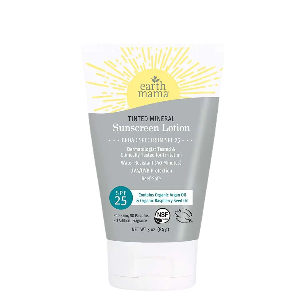 Earth Mama Tinted Mineral Sunscreen Lotion