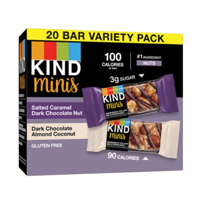 KIND Minis Salted Caramel Dark Chocolate Plus Almond Coconut Snack Bar