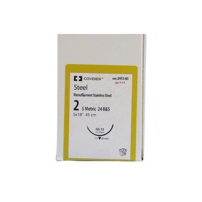 Medtronic Stainless Steel Suture with GS-12 Needle