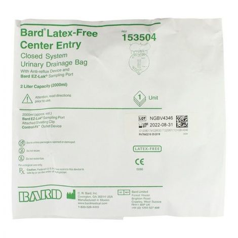 Buy Bard Urinary Drainage Bag With Anti-Reflux Device