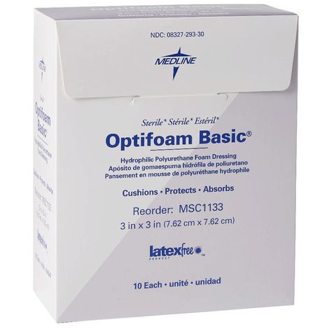 Buy Optifoam Non-Adhesive Dressing | Medline Foam Wound Dressing