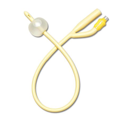 Medline Two-Way Silicone-Elastomer Coated Coude Tip Latex Foley ...