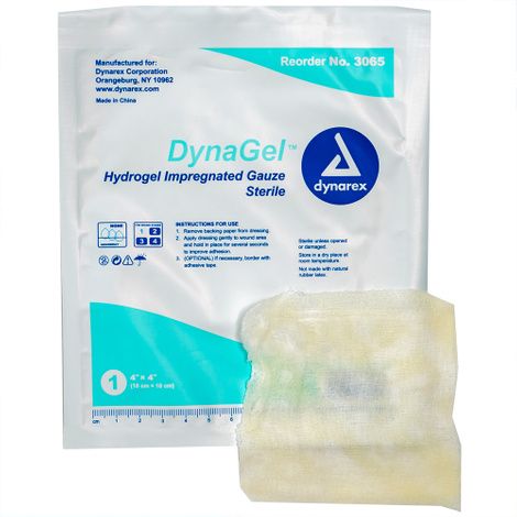 Buy Dynarex DynaGel Hydrogel Impregnated Gauze @ HPFY