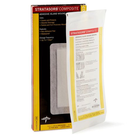 Medline Stratasorb Composite Island Dressing | Composite Dressings