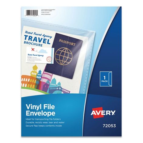 Avery Vinyl File Envelope