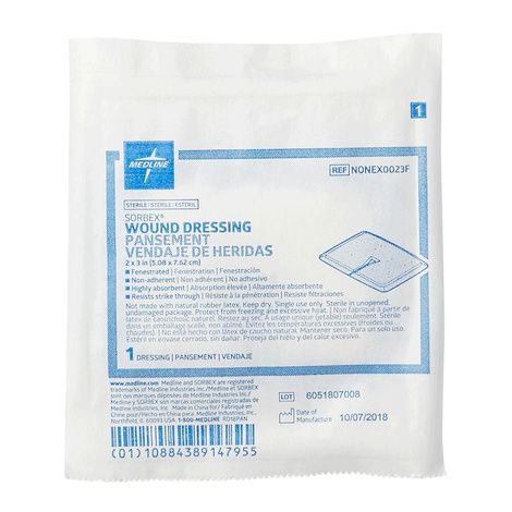 Shop Medline SORBEX Sterile Absorbent Slit Wound Dressings