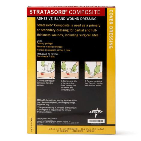 Medline Stratasorb Composite Island Dressing | Composite Dressings