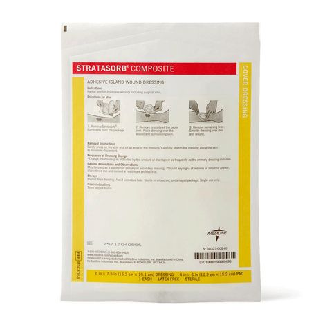 Medline Stratasorb Composite Island Dressing | Composite Dressings