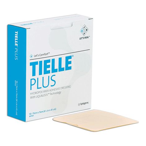 Systagenix Tielle Plus Hydropolymer Adhesive Foam Dressing with ...