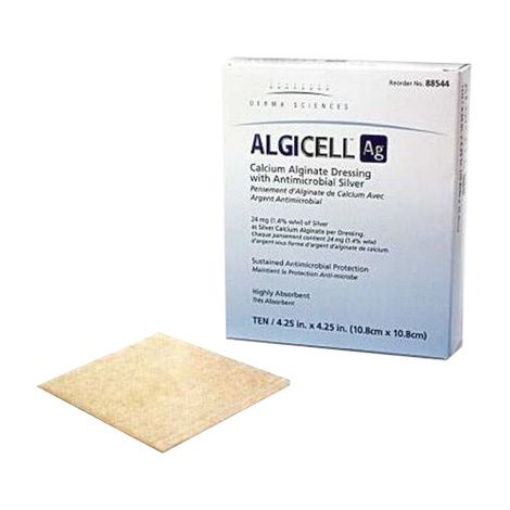 Derma Algicell Calcium Alginate Dressing with Antimicrobial Silver