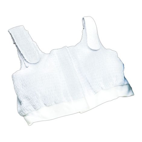 Expand-A-Band White Compression Bra