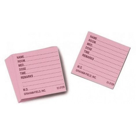 Graham Field Medicine Dispensing Tray Cards