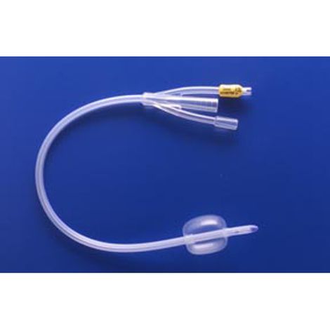 Rusch 100% Silicone 3-Way Foley Catheter - 30cc Balloon Capacity
