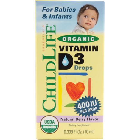Childlife Organic Vitamin D3 Drops For Babies and Infants