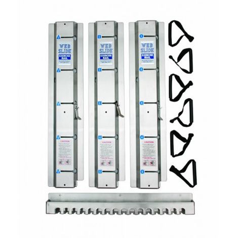 PrePak Web-Slide Exercise Rail System - Basic Assortment