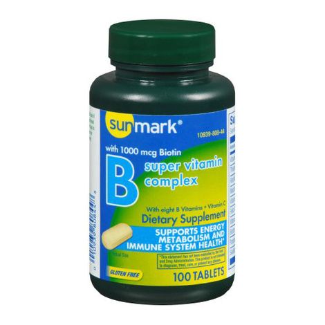 Sunmark Vitamin B Complex With Vitamin C Dietary Supplement