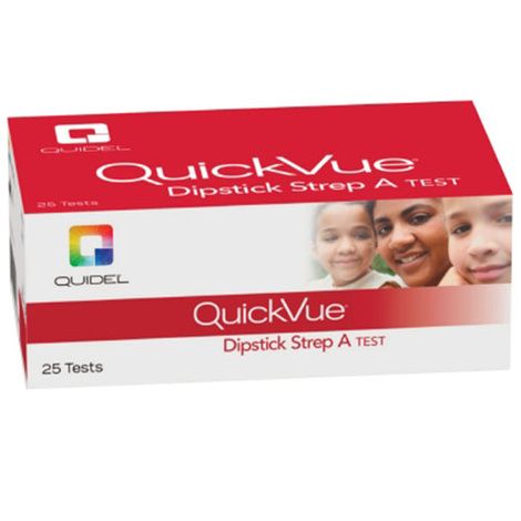 Quidel QuickVue Dipstick Strep A Test Kit