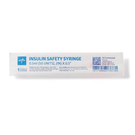 Medline Insulin Safety Syringes