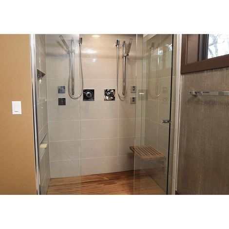 Wall Mounted Shower Seat by Teakworks4u | Teak Shower Bench