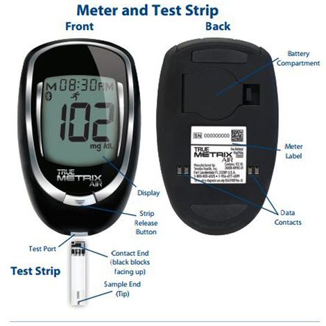 Trividia True Metrix Air Self-Monitoring Blood Glucose Meter