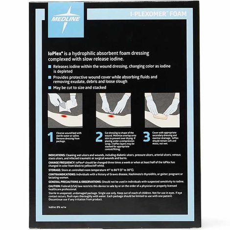 Medline IoPlex Iodophor Foam Dressings