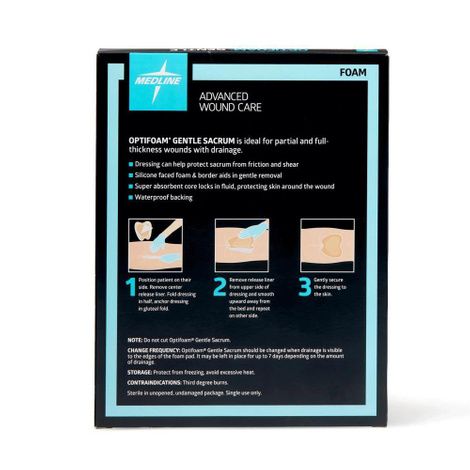 Buy Medline Optifoam Gentle Silicone Faced Foam Dressing