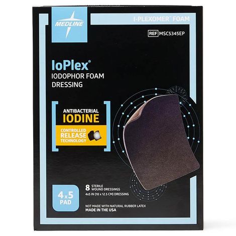 Medline IoPlex Iodophor Foam Dressings