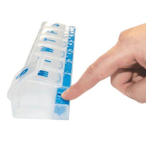 PushDown Style 7 compartment Pill Box