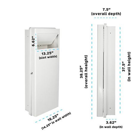 AdirHome Built-In Wall Laundry Hamper