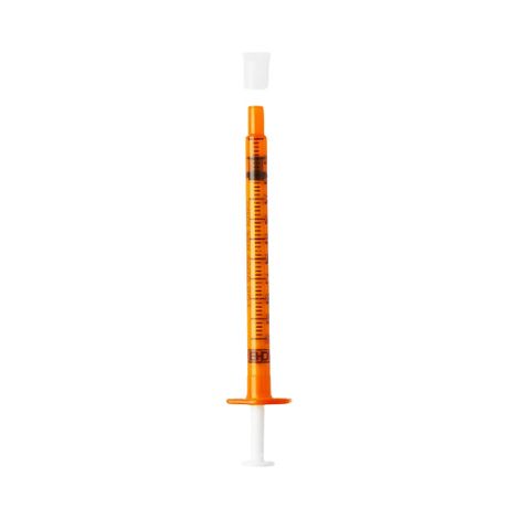 Becton Dickinson Amber Oral Syringes with Tip Cap