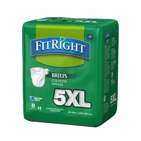 Medline Baribrief Plus Bariatric Briefs | Bariatric Heavy Absorbency Brief