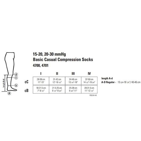 Juzo Basic Casual Knee High 20-30mmhg Regular Compression Socks