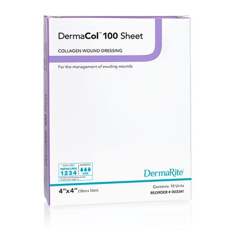 Dermarite DermaCol 100 Sheet Collagen Wound Dressing