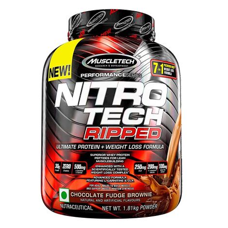 Shop MuscleTech Nitro-Tech Ripped | Lean Whey Protein Powder