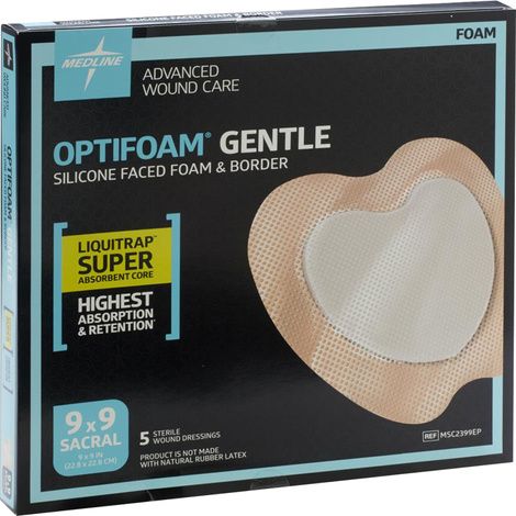 Buy Medline Optifoam Gentle Silicone Faced Foam Dressing