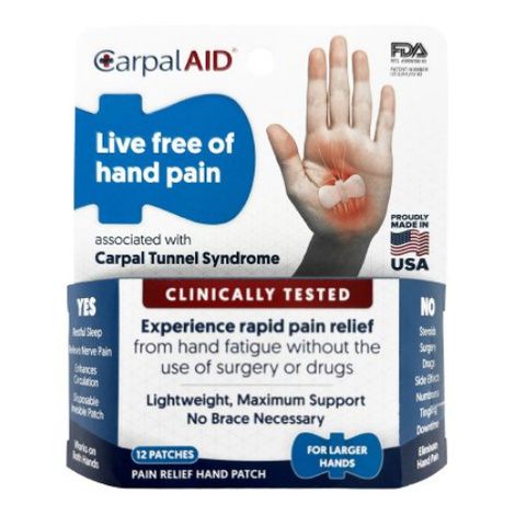 Carpal AID Carpal Tunnel Support Hand Patch