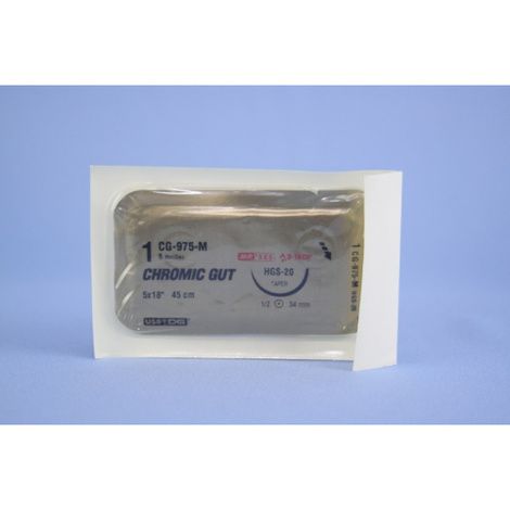 Medtronic Taper Point Chromic Gut Suture with HGS-20 Needle