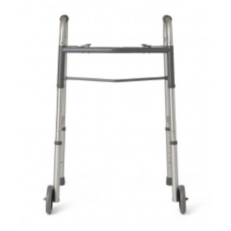 Guardian Easy Care Folding Walker With 5 Inch Fixed Wheels