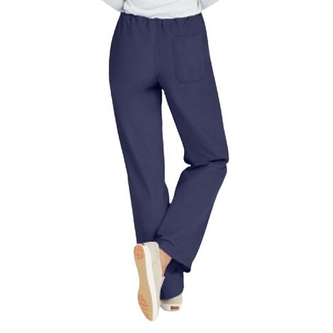 Medline AngelStat Unisex Reversible Drawstring Scrub Pants - Navy