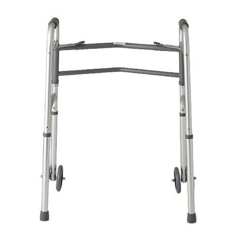 Medline Bariatric Folding Walker | Two-Button Folding Walker