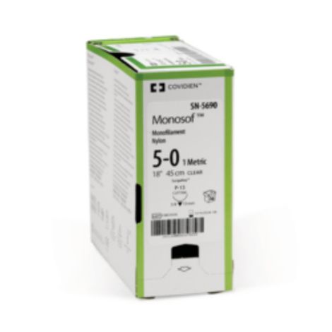 Medtronic Monosof Dermalon Conventional Cutting Sutures GCC-90 Needle