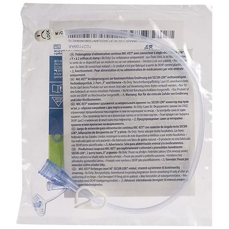 MIC KEY Continuous Feed Extension Set with Secur Lok