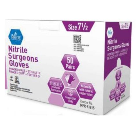MedPride Nitrile Surgeon Gloves