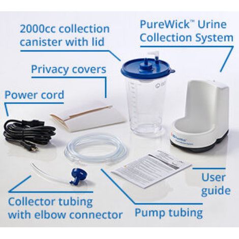 PureWick Urine Collection System with Battery