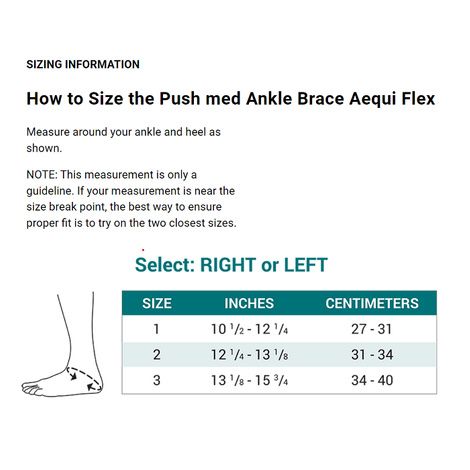 Push Med Aequi Flex Ankle Brace